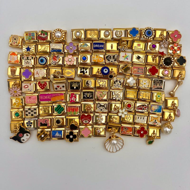 Italian Charm Bracelet - Etsy Australia