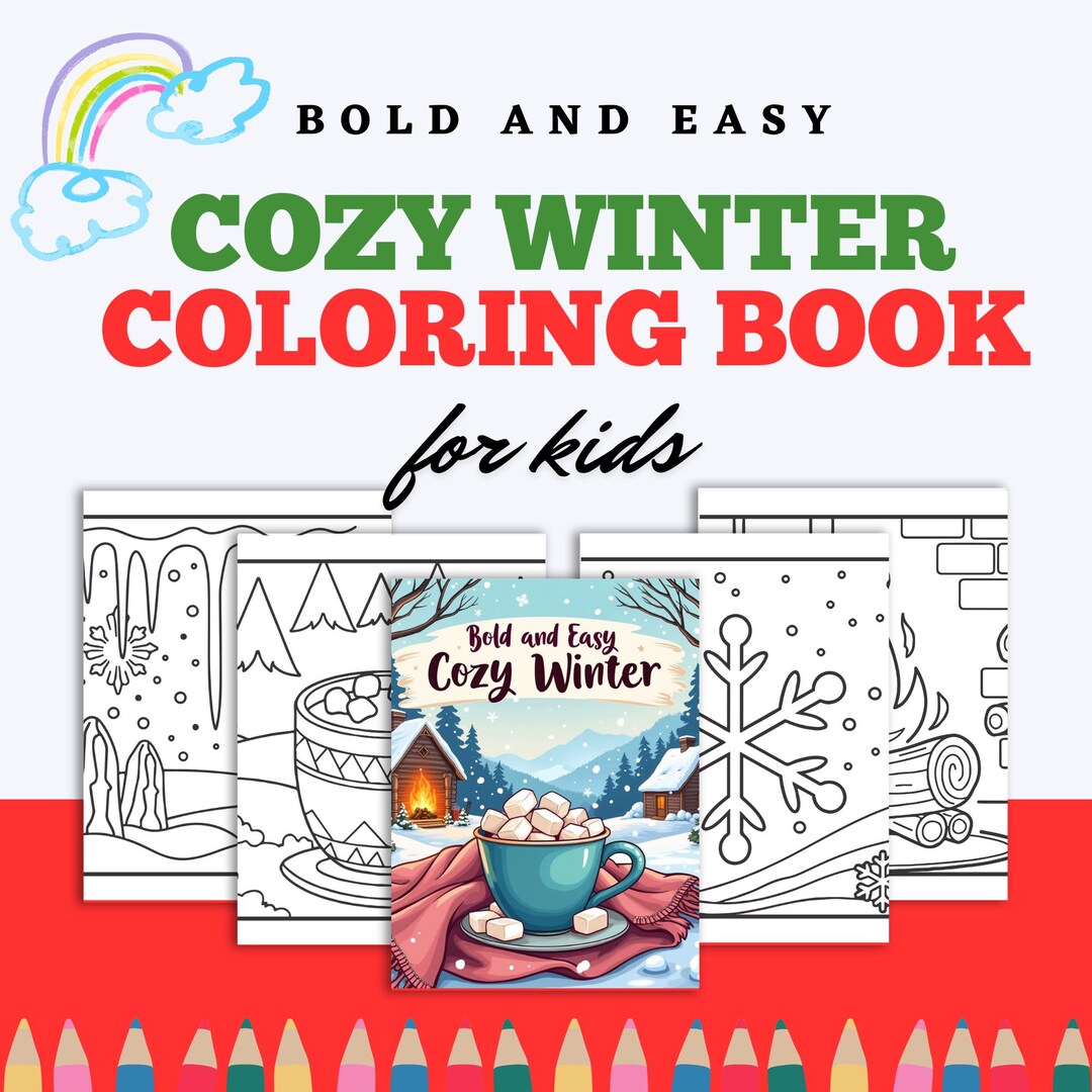125 Cozy Winter Coloring Pages, Kids Winter Coloring Pages, Winter ...