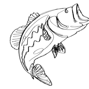 Minimalist Bass Line Art Digital Download - Etsy