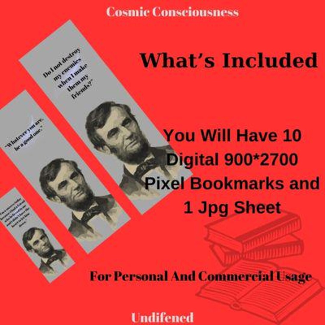 Abraham Lincoln Quote Bookmarks Set 10 Inspirational Digital ...