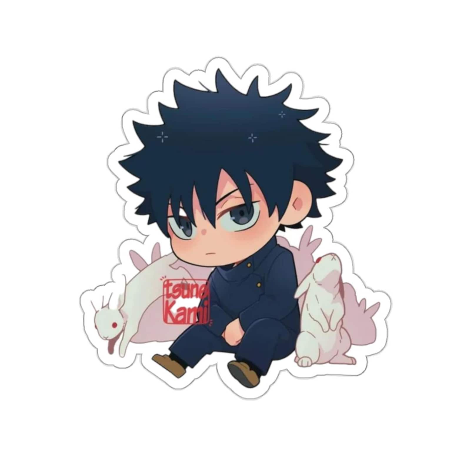 Megumi Fushiguro Jujutsu Kaisen Sticker, Laptop Decal, Cute Gift, Desk ...