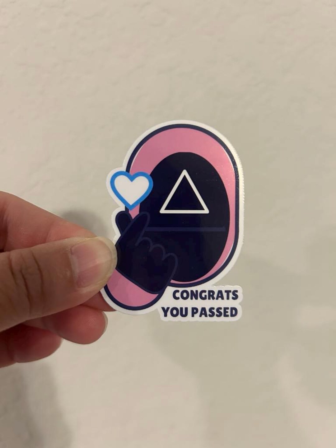 Squid Game Inspired Congrats You Passed Vinyl Sticker - Etsy
