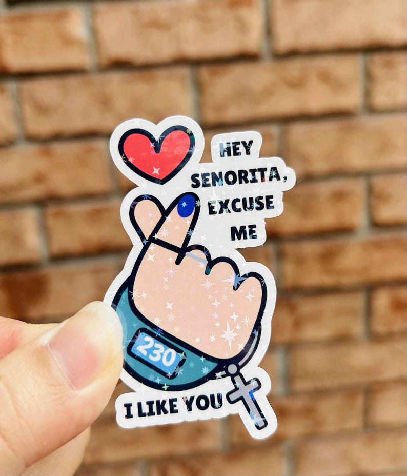 Valentine’s Day Vinyl Decal Sticker –TOP, Player 230 Hey Señorita I ...