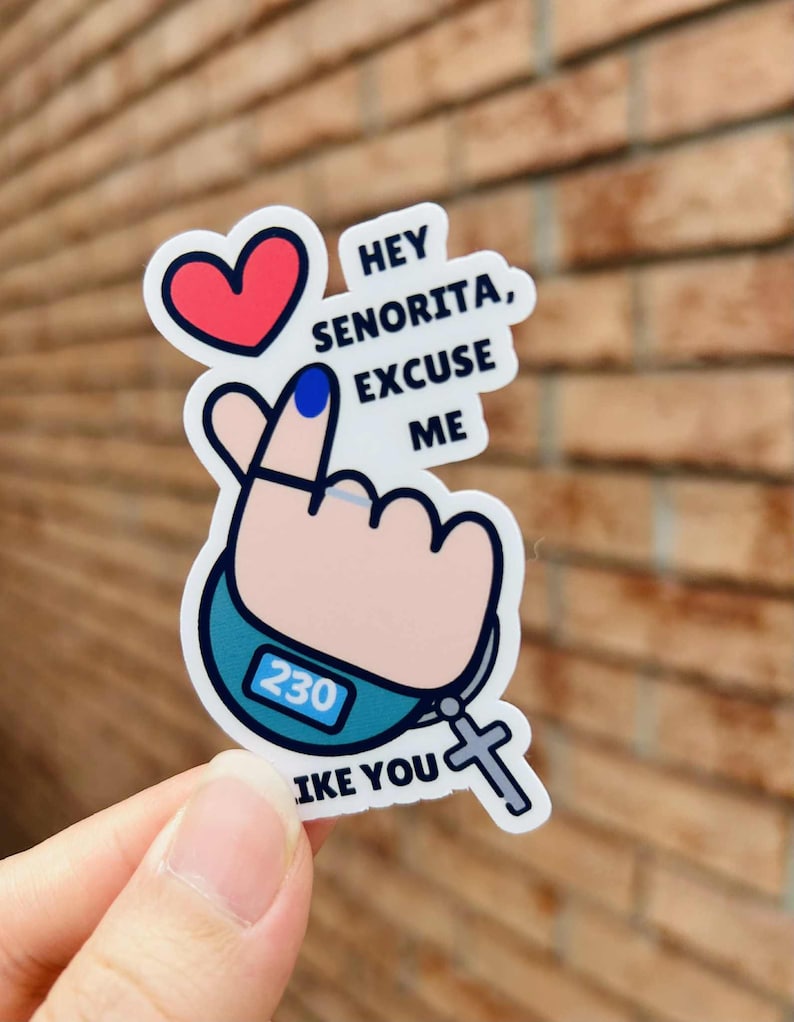 Valentine’s Day Vinyl Decal Sticker –TOP, Player 230 Hey Señorita I ...