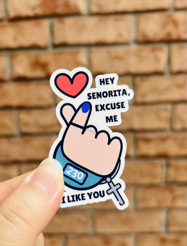 Valentine’s Day Vinyl Decal Sticker –TOP, Player 230 Hey Señorita I ...