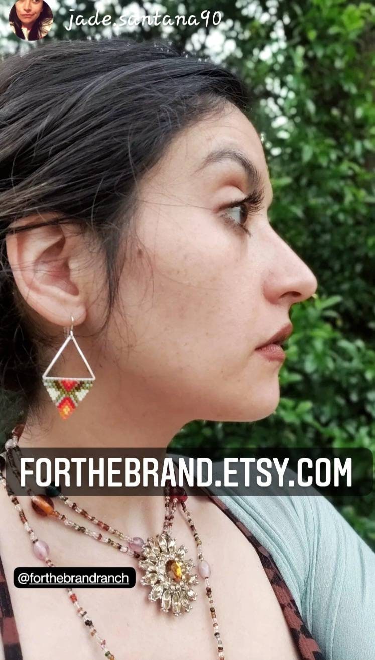 Apache Sky Beaded Earrings - Etsy