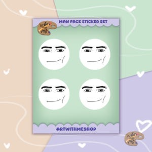 Roblox Man Face Stamp - Etsy