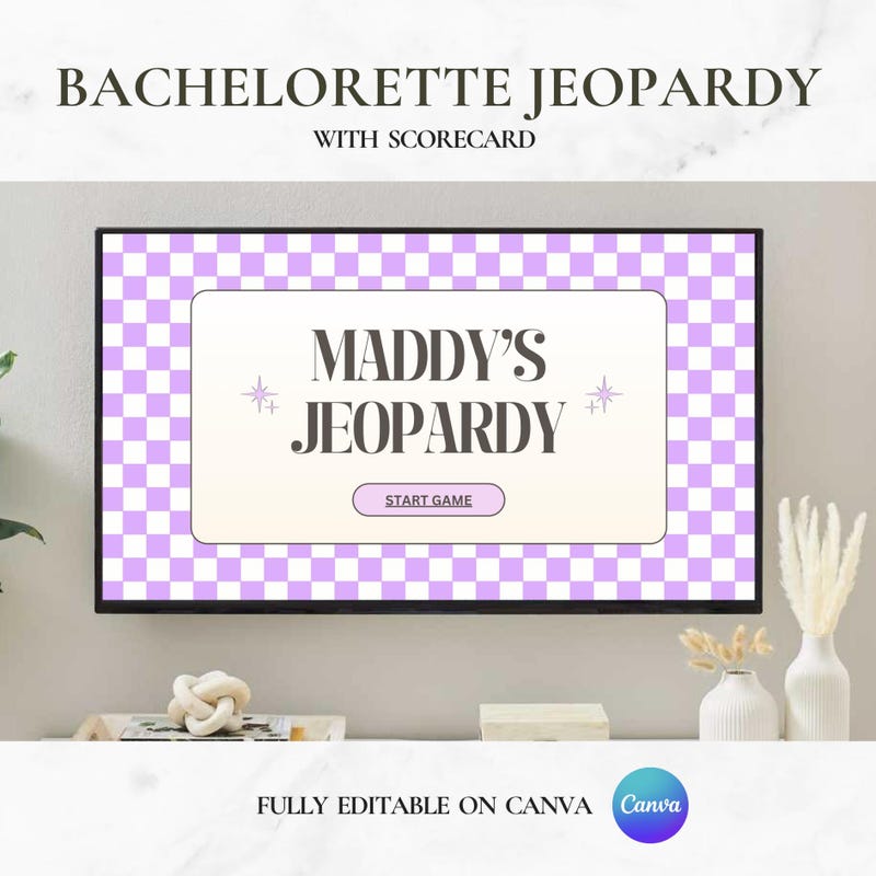 Purple Bachelorette Jeopardy - Etsy