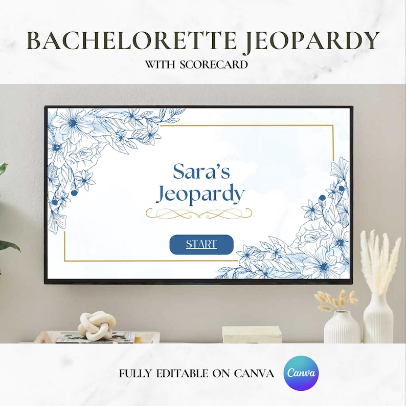 Bachelorette Jeopardy Game Template | Bridal Jeopardy Powerpoint Game ...