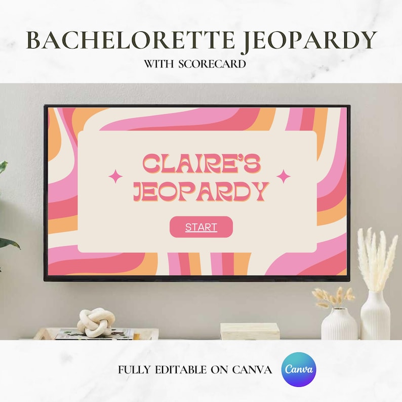 Bachelorette Jeopardy Game Template | Bridal Jeopardy Powerpoint Game ...
