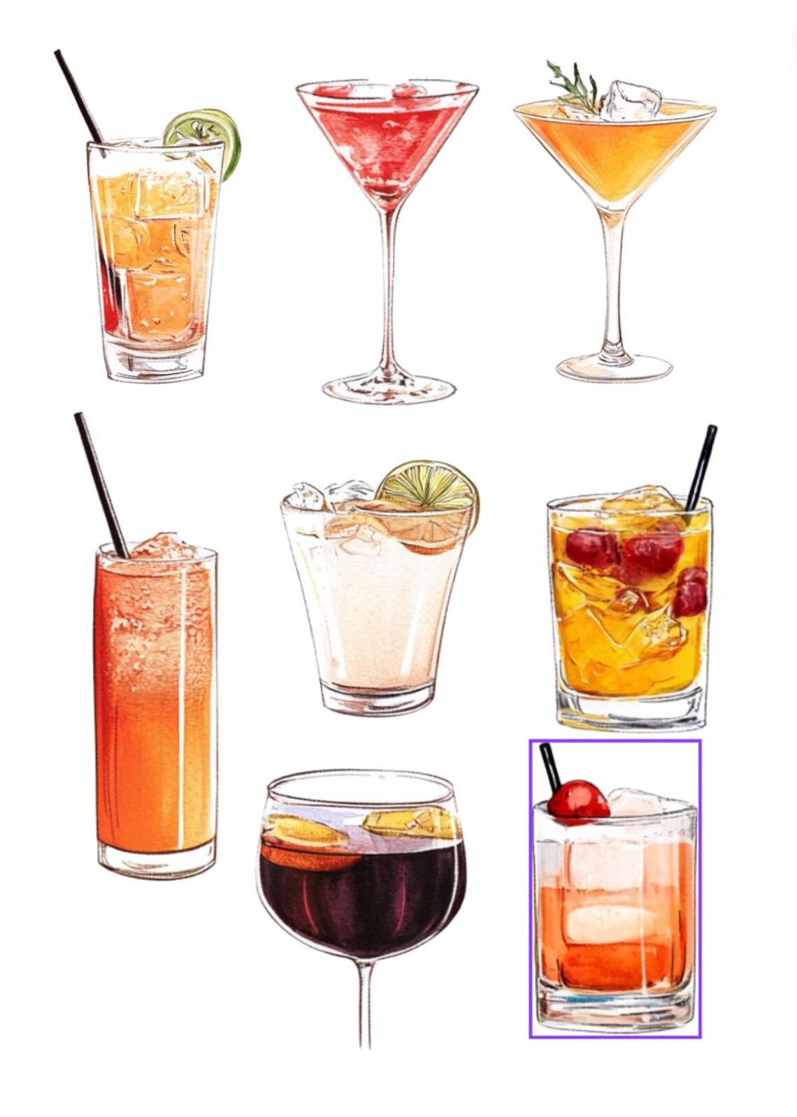 Customizable Drinks Menu Template. Signature Drinks Sign Template. Easy ...