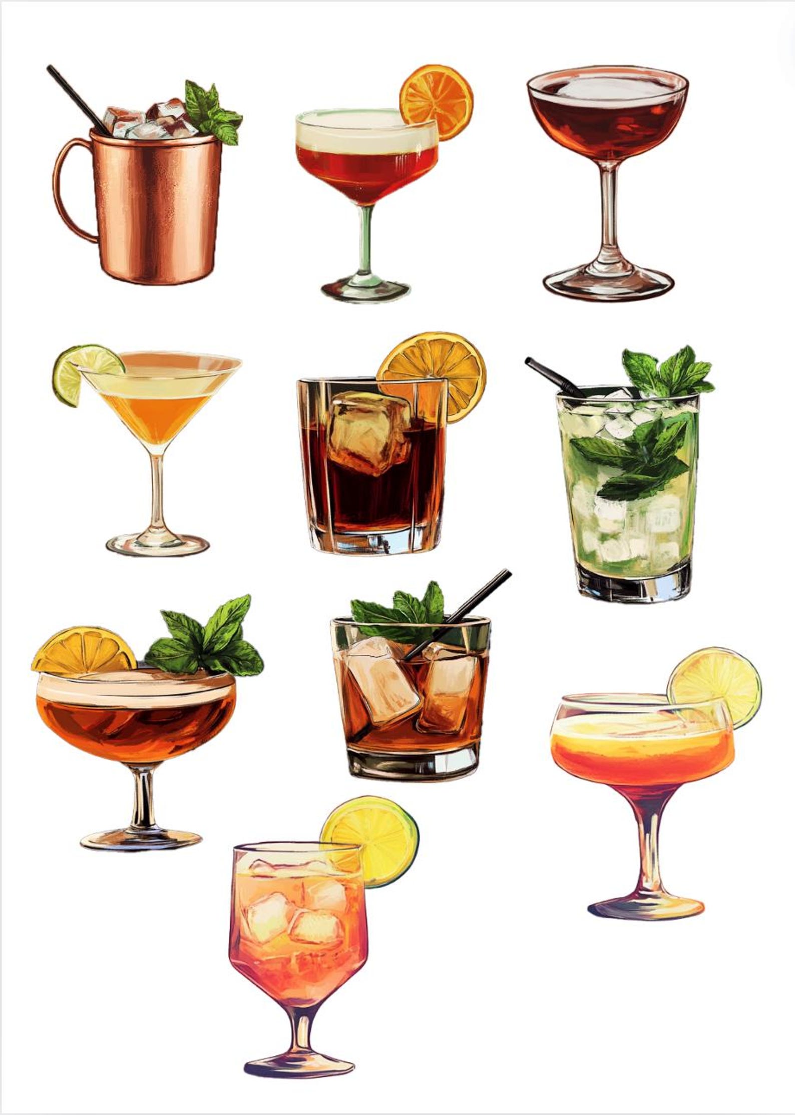 Customizable Drinks Menu Template. Signature Drinks Sign Template. Easy ...