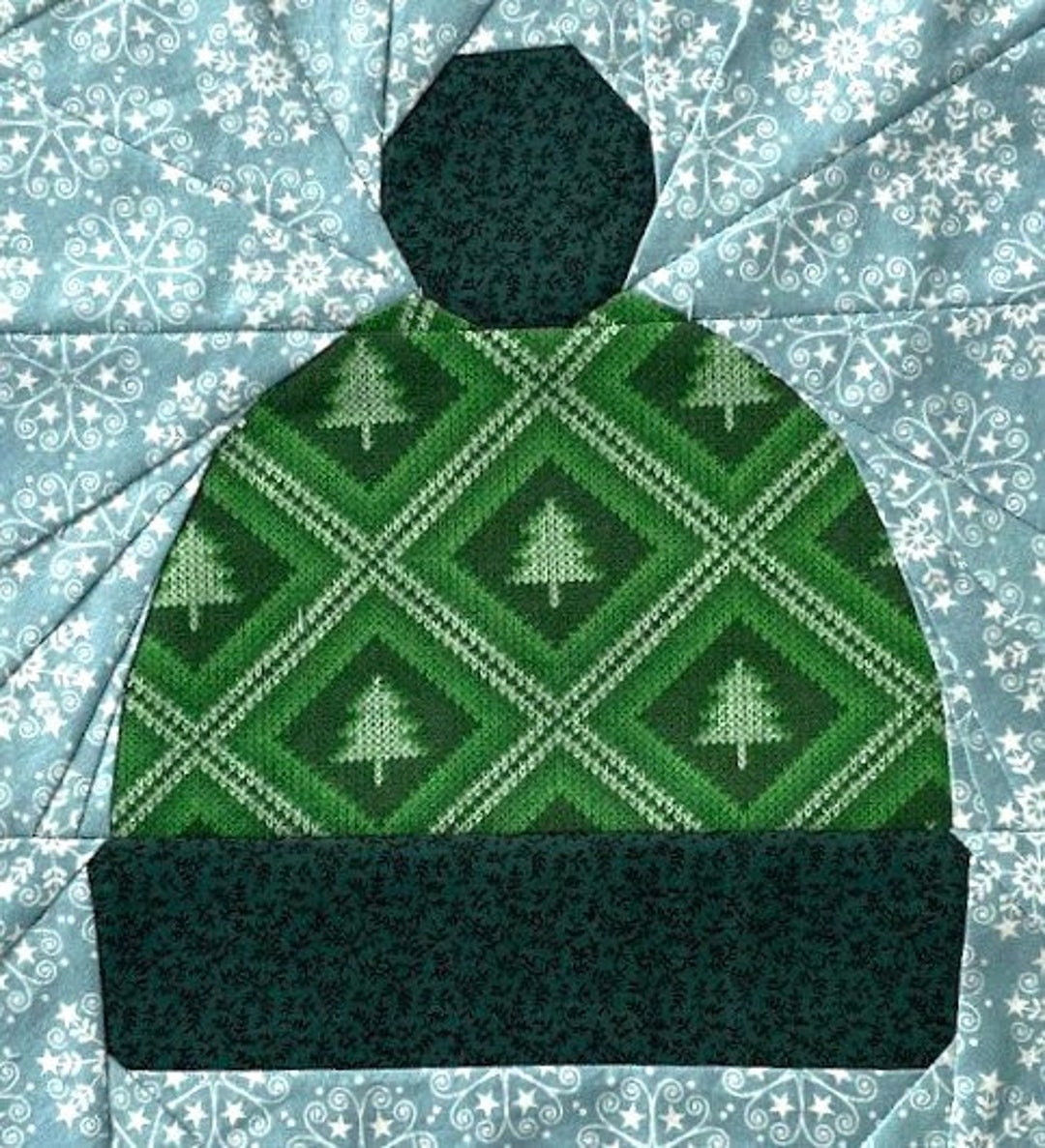 Knit Hat Foundation Paper Piecing Pattern *updated* - Etsy