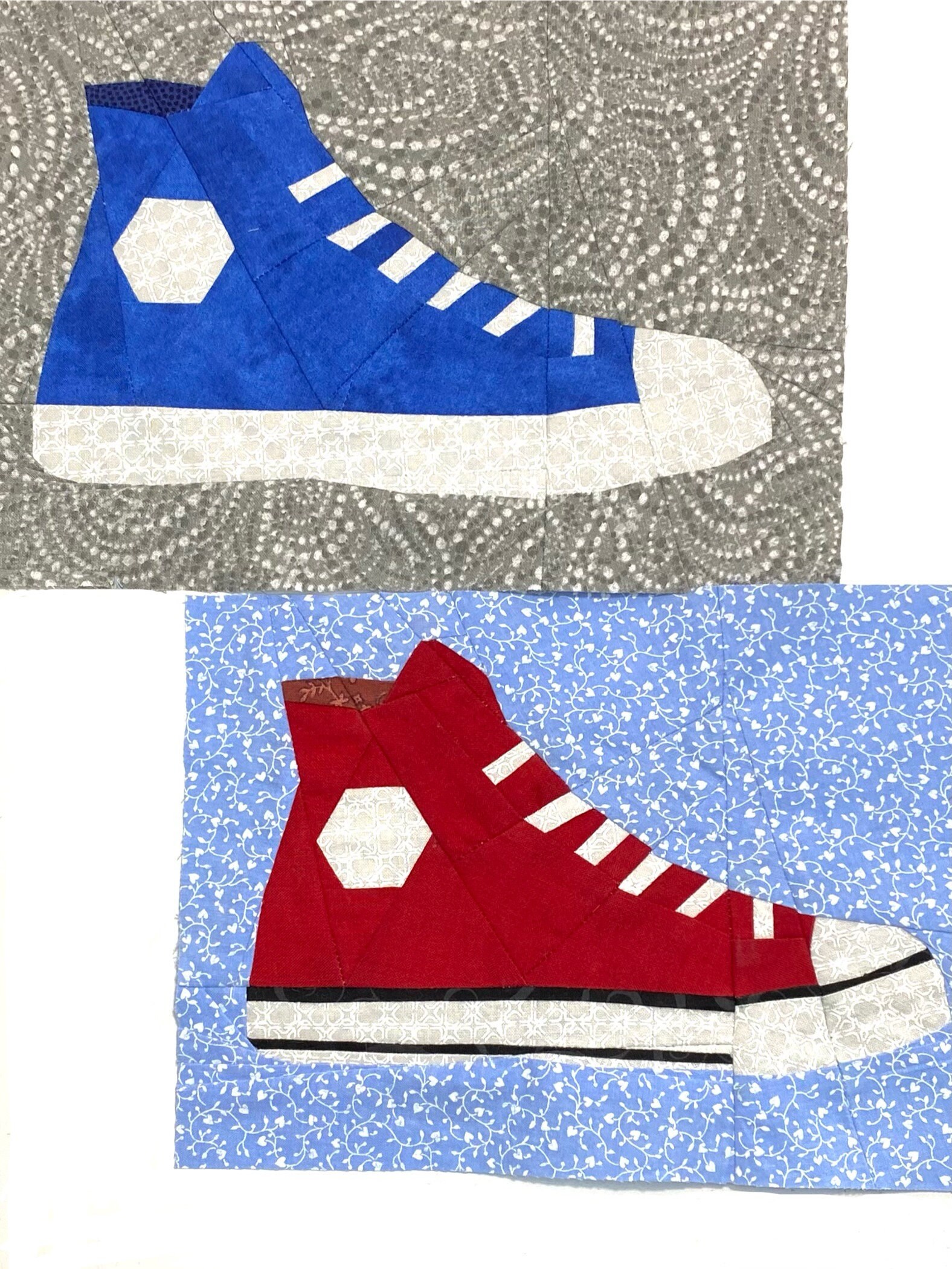 High Top Sneaker Foundation Paper Piecing Pattern updated - Etsy