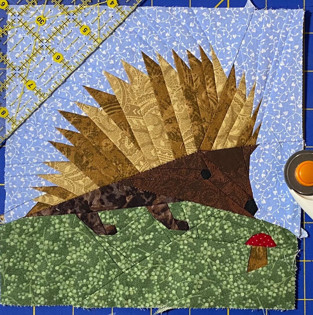 Hedgehog Foundation Paper Piecing Pattern PDF Download - Etsy