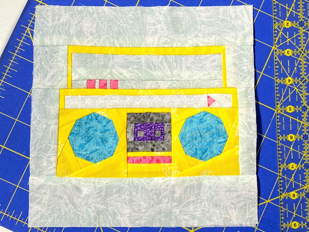 Boom Box Foundation Paper Piecing Pattern PDF Download - Etsy