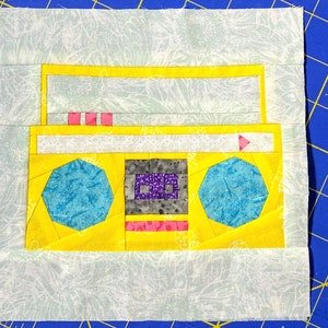 Boom Box Foundation Paper Piecing Pattern PDF Download - Etsy