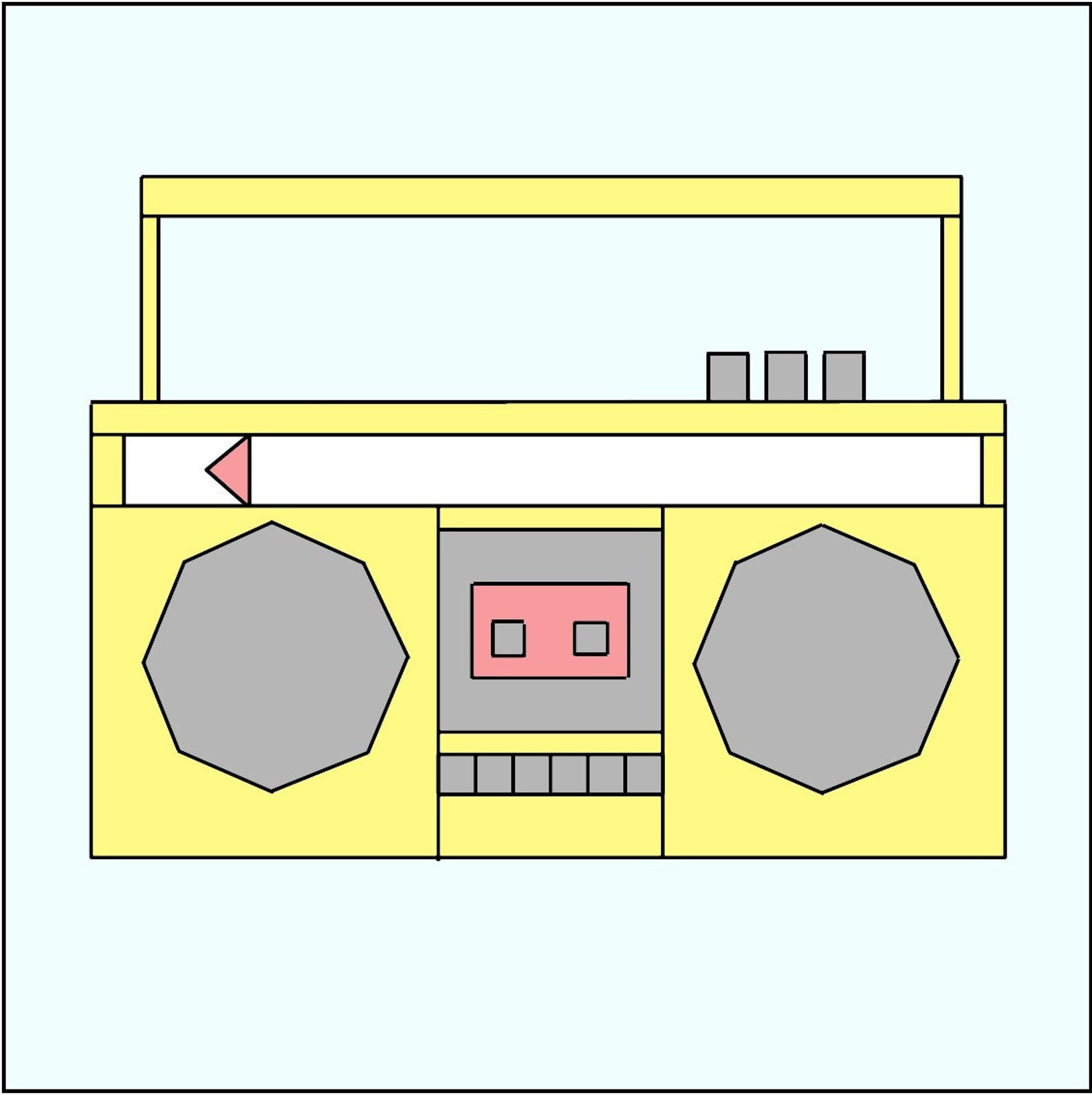 Boom Box Foundation Paper Piecing Pattern PDF Download - Etsy
