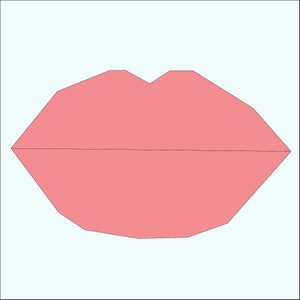 Lips Foundation Paper Piecing Pattern PDF Download - Etsy