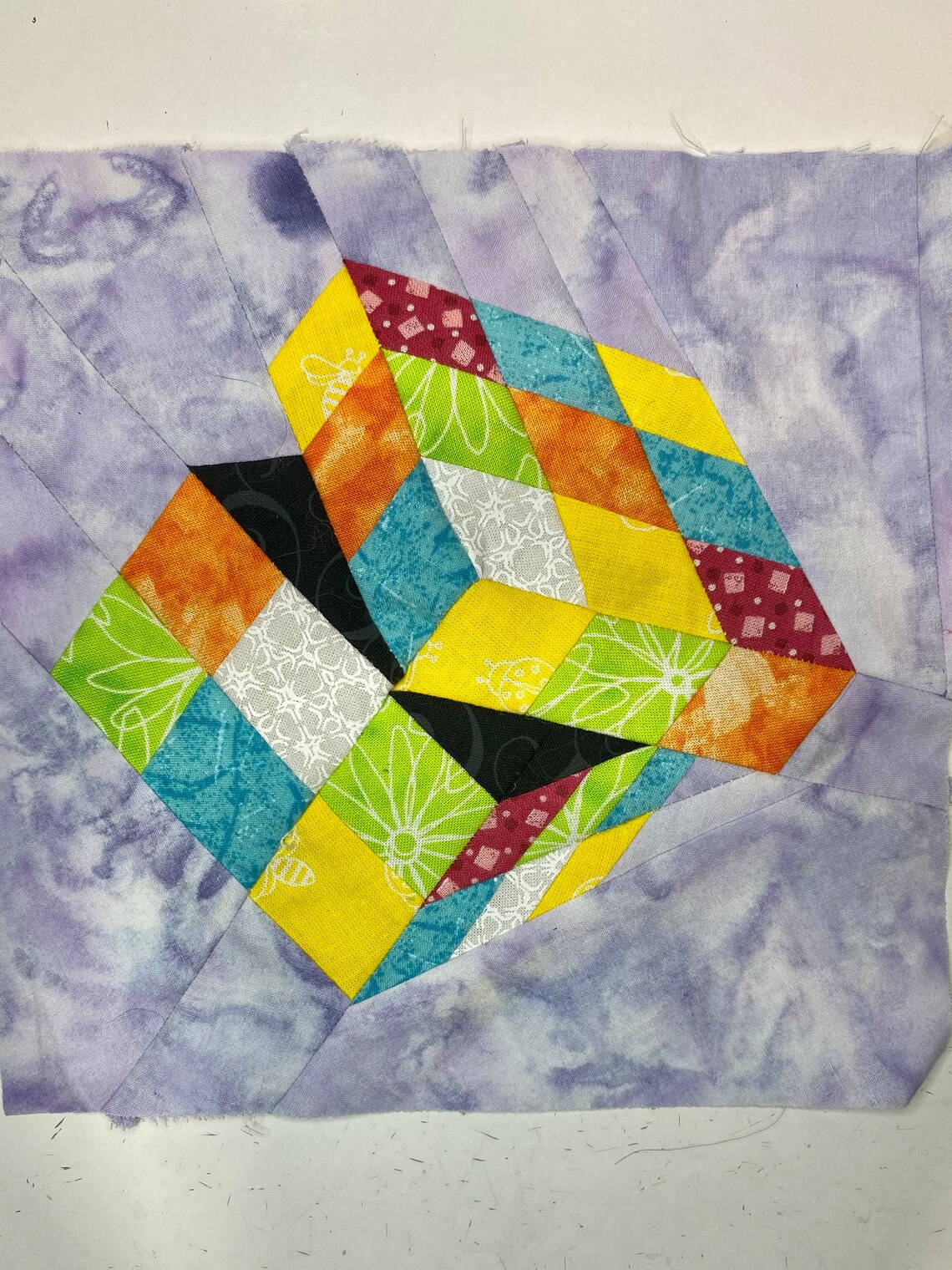 Puzzle Cube Foundation Paper Piecing Pattern Retro 80s PDF Download - Etsy