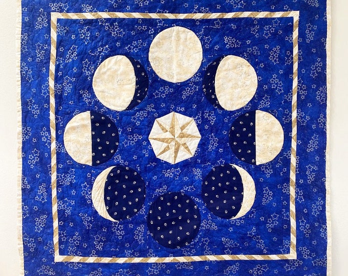Whimsical Stars and Moon Quilt, Rag Quilt, Star Quilt, Large Throw ...