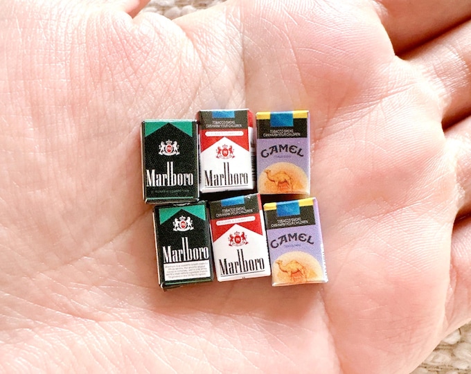 Realistic Dollhouse Miniature Cigarettes: 1/12 Scale Diorama Accessory ...