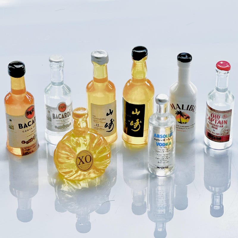 Mini Alcohol Resin Bottle - Etsy