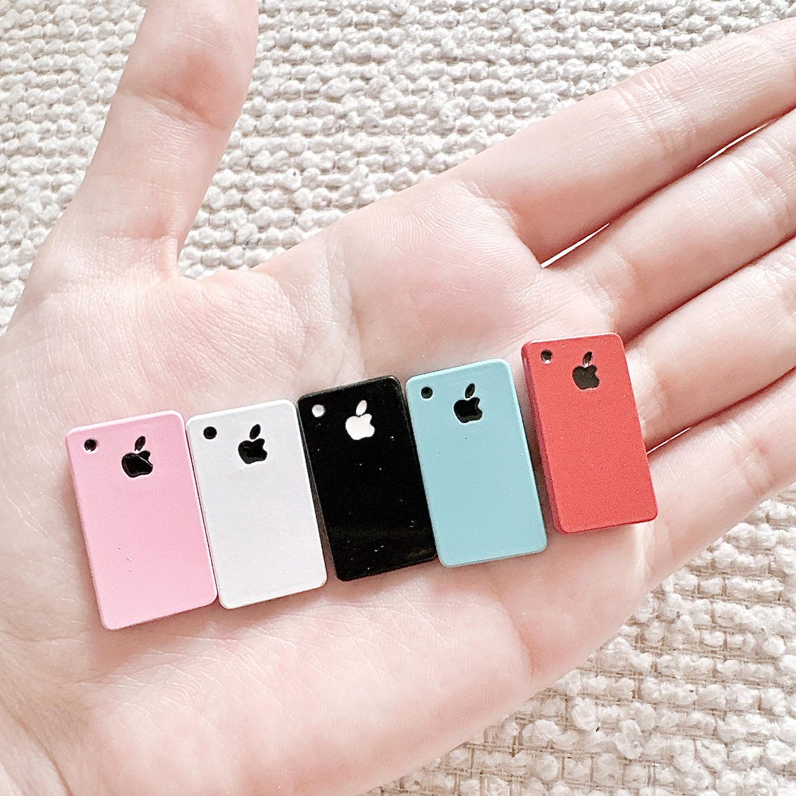 Dollhouse Miniature iPhone Tiny Phone - 1/6 Scale Realistic Accessory ...