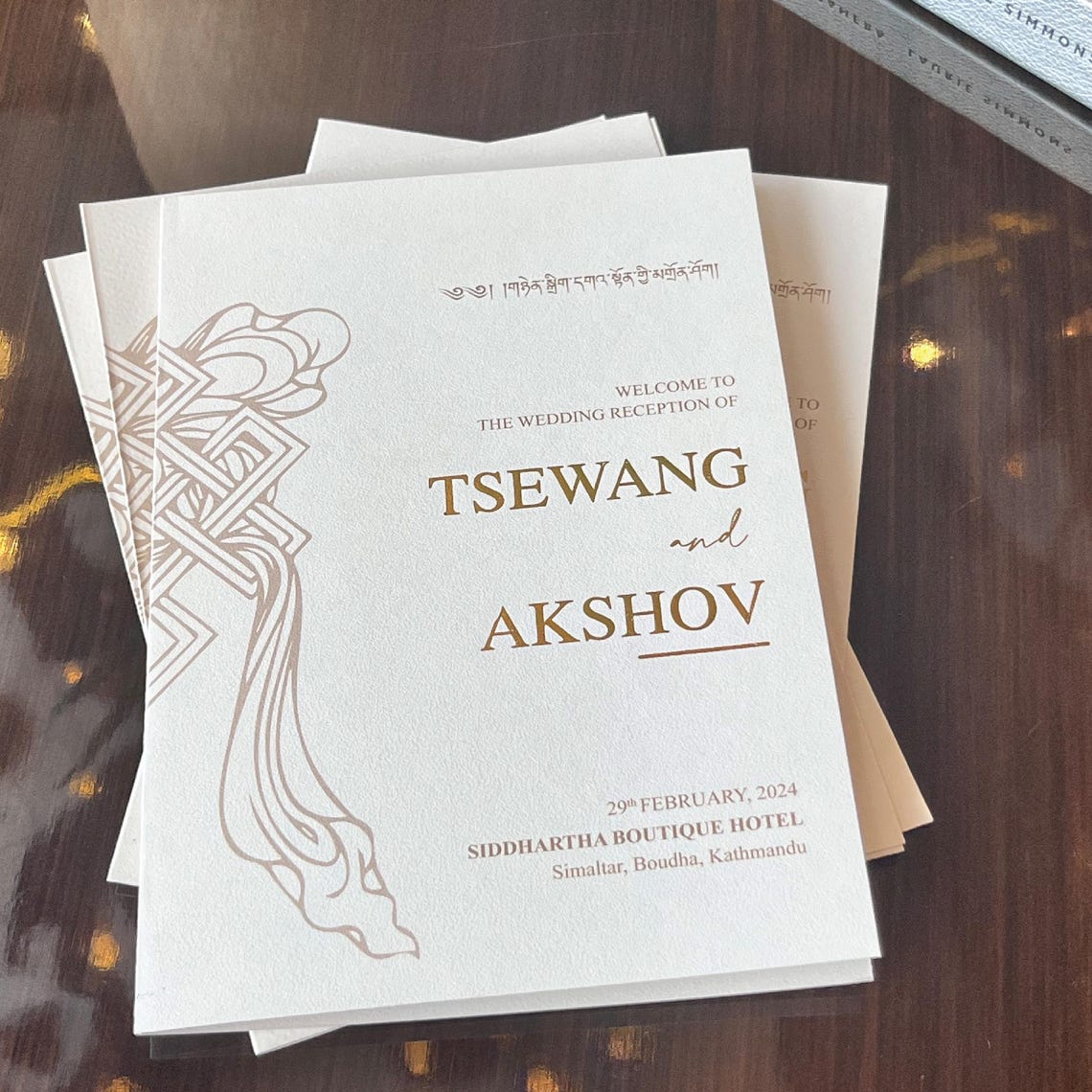 Customized Nepali Wedding Invitation | Traditional Buddhist Design ...