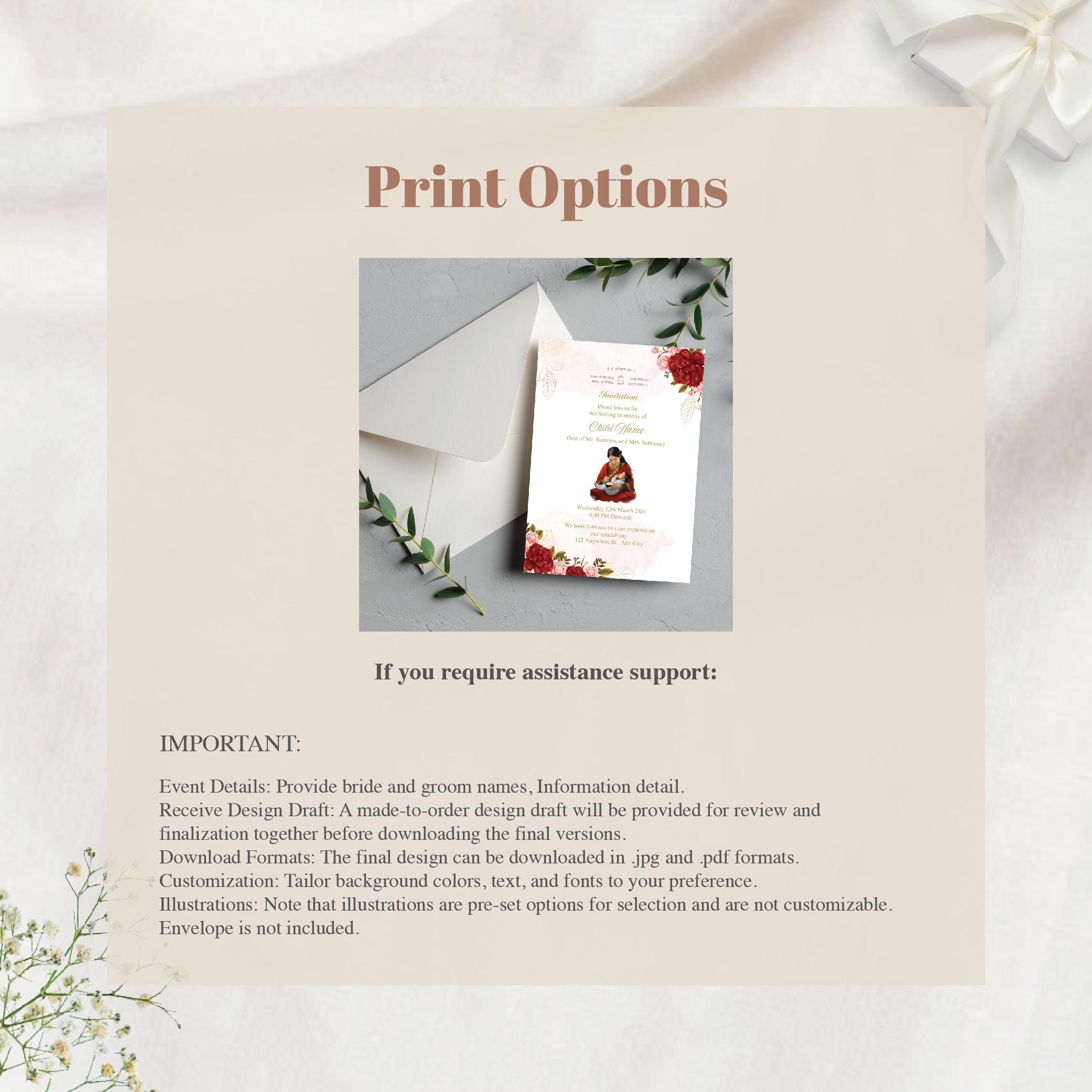 Nepali Pasni Invitation Card | Nepali Rice Feeding Invitation ...