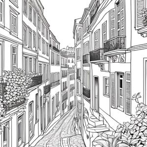 Lisbon Portugal Coloring Pages, 25 Pages Coloring Book of Lisbon ...