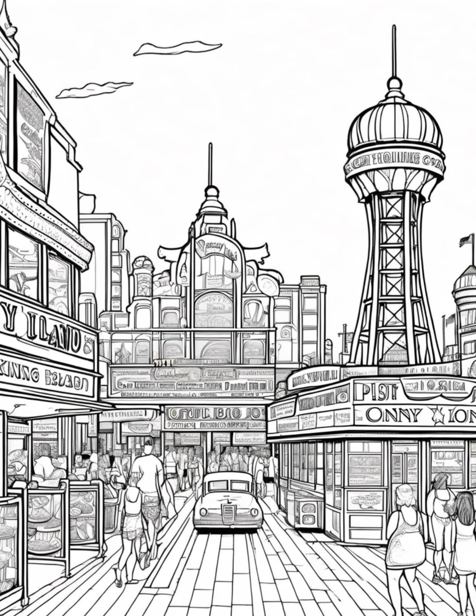 20 NYC Coloring Pages | Printable New York City Art | NYC Landmarks ...