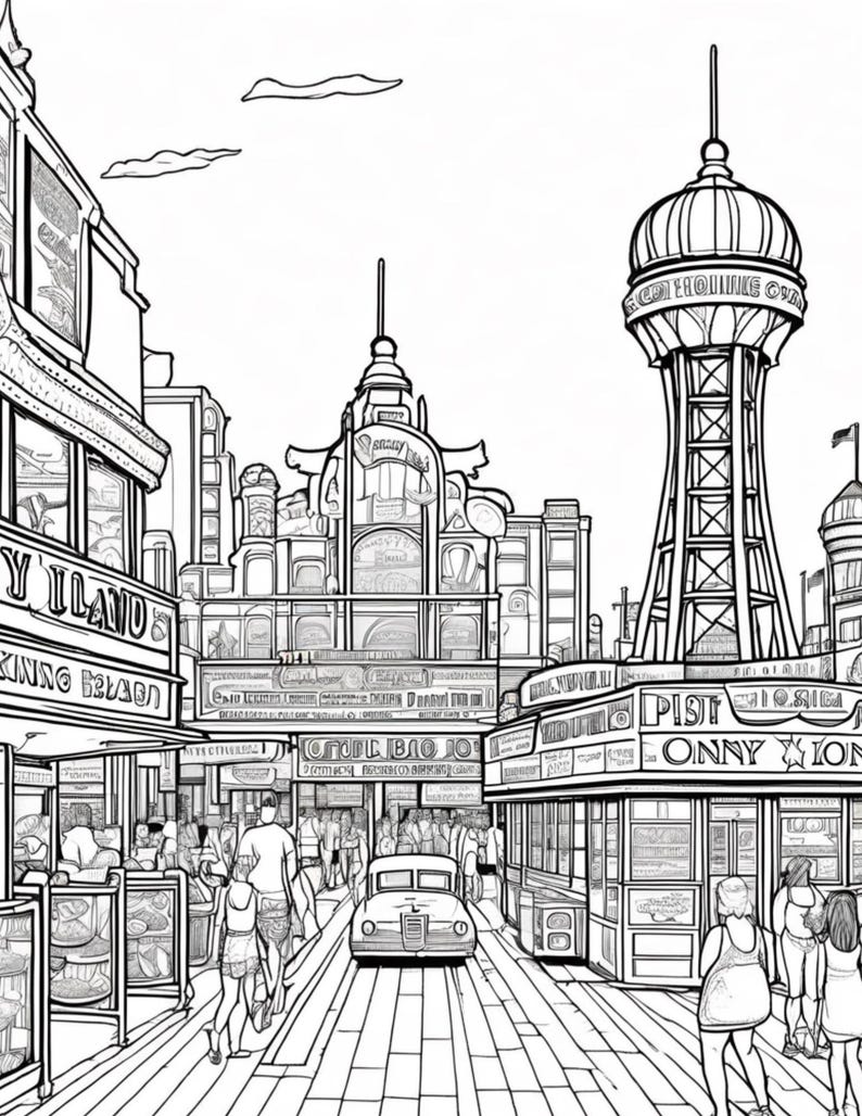 20 NYC Coloring Pages | Printable New York City Art | NYC Landmarks ...