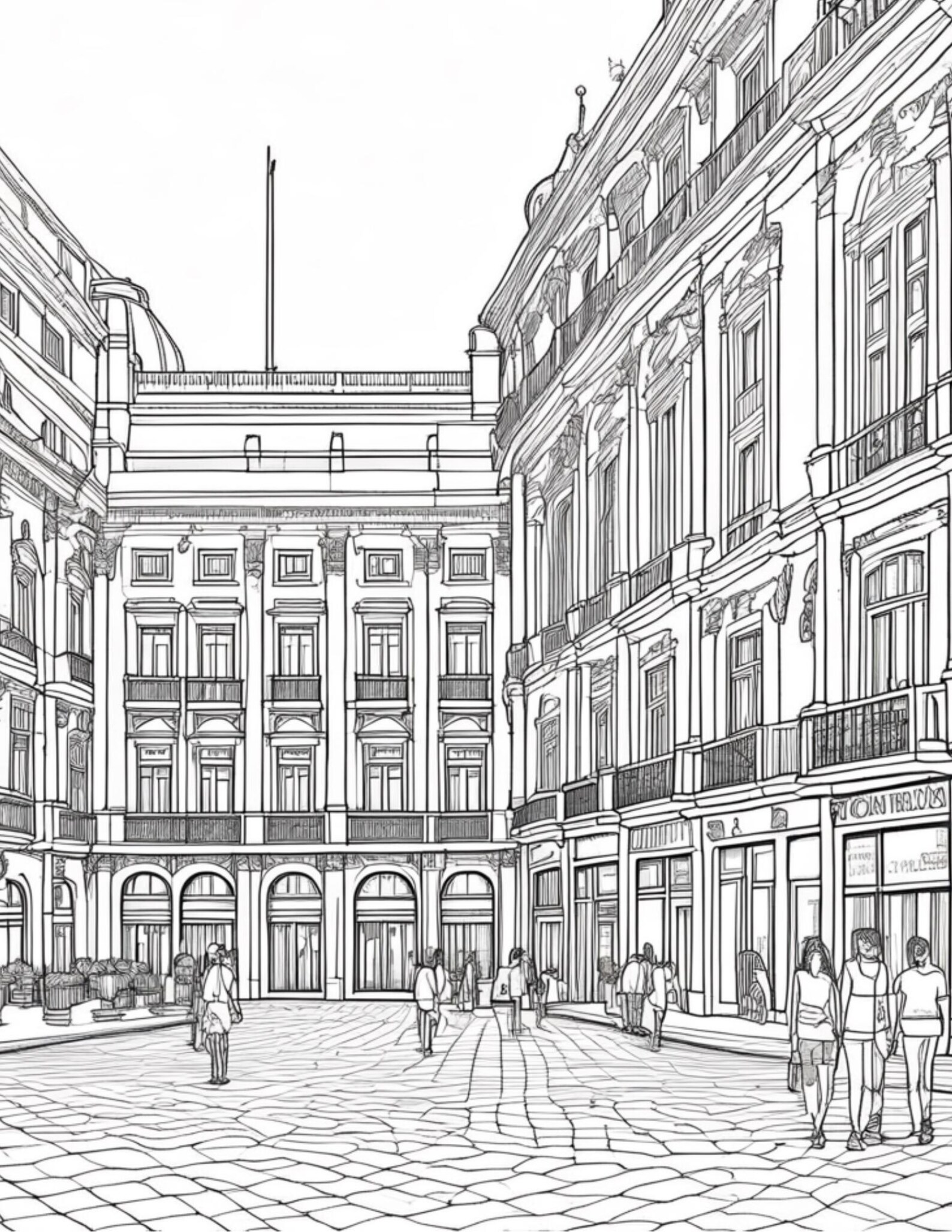 Lisbon Portugal Coloring Pages, 25 Pages Coloring Book of Lisbon ...
