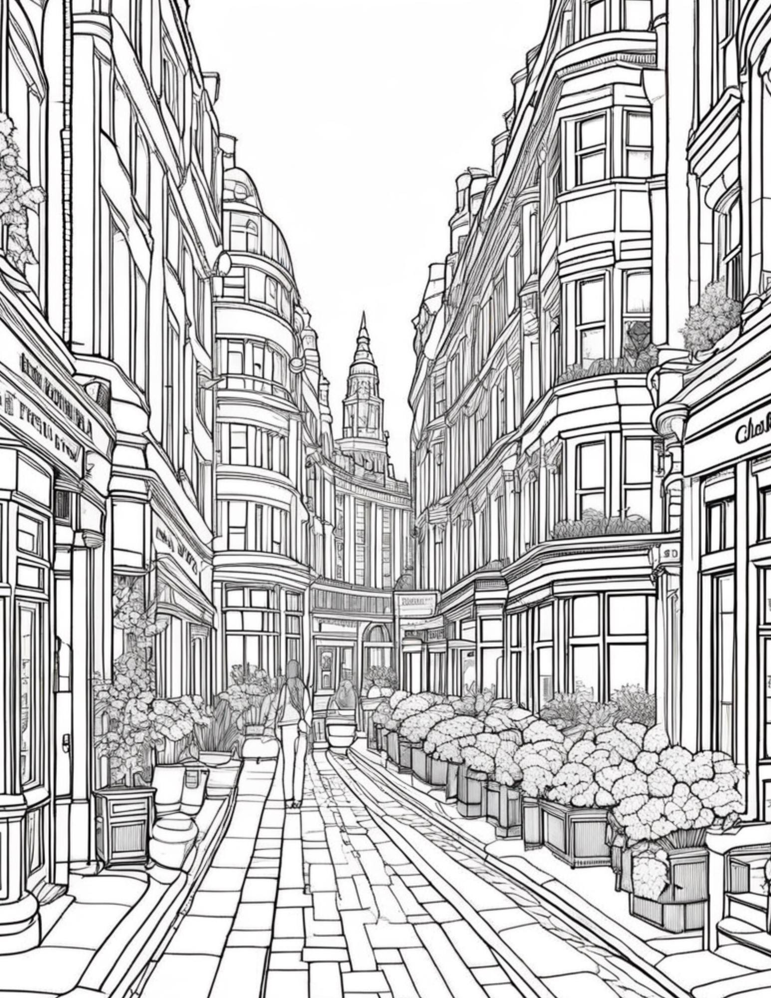 20 London Coloring Pages | Printable UK Cityscape Art | London ...