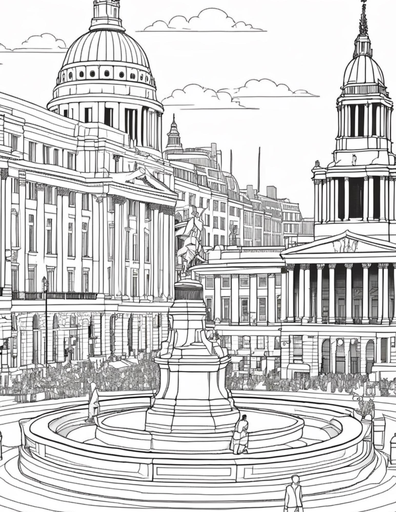 20 London Coloring Pages | Printable UK Cityscape Art | London ...
