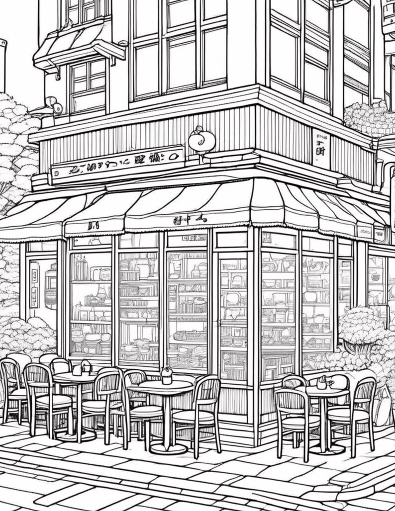 Tokyo Digital Coloring Book | Printable Japan Coloring Pages | Japanese ...