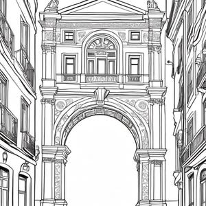 Lisbon Portugal Coloring Pages, 25 Pages Coloring Book of Lisbon ...