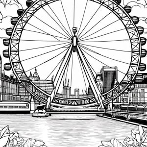 20 London Coloring Pages | Printable UK Cityscape Art | London ...