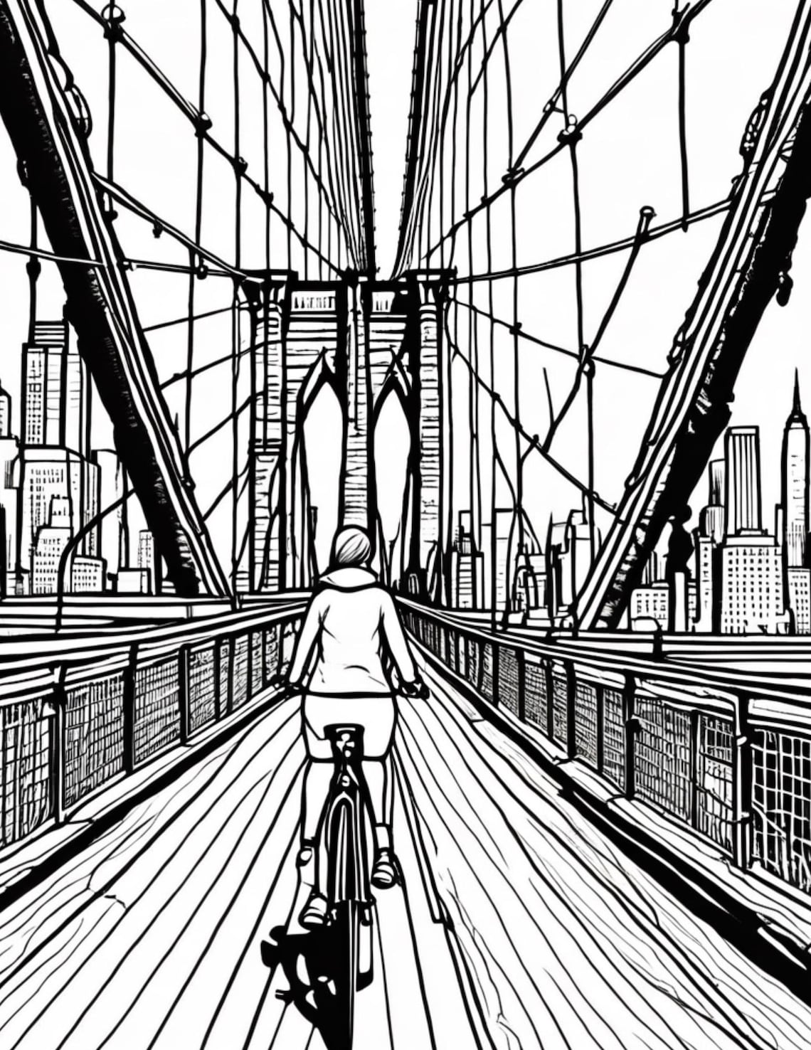 20 NYC Coloring Pages | Printable New York City Art | NYC Landmarks ...