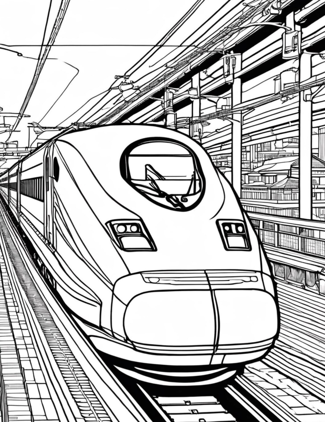 Tokyo Digital Coloring Book | Printable Japan Coloring Pages | Japanese ...
