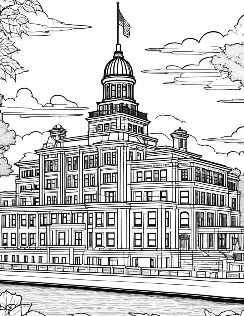 20 NYC Coloring Pages | Printable New York City Art | NYC Landmarks ...