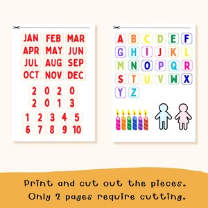 Printable 'all About Me' for Preschoolers, Toddlers, Birthday Busy Book ...