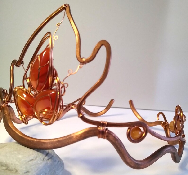 Young Flame the Tiara of Passion, Love, Creativity Carnelian Crystal ...
