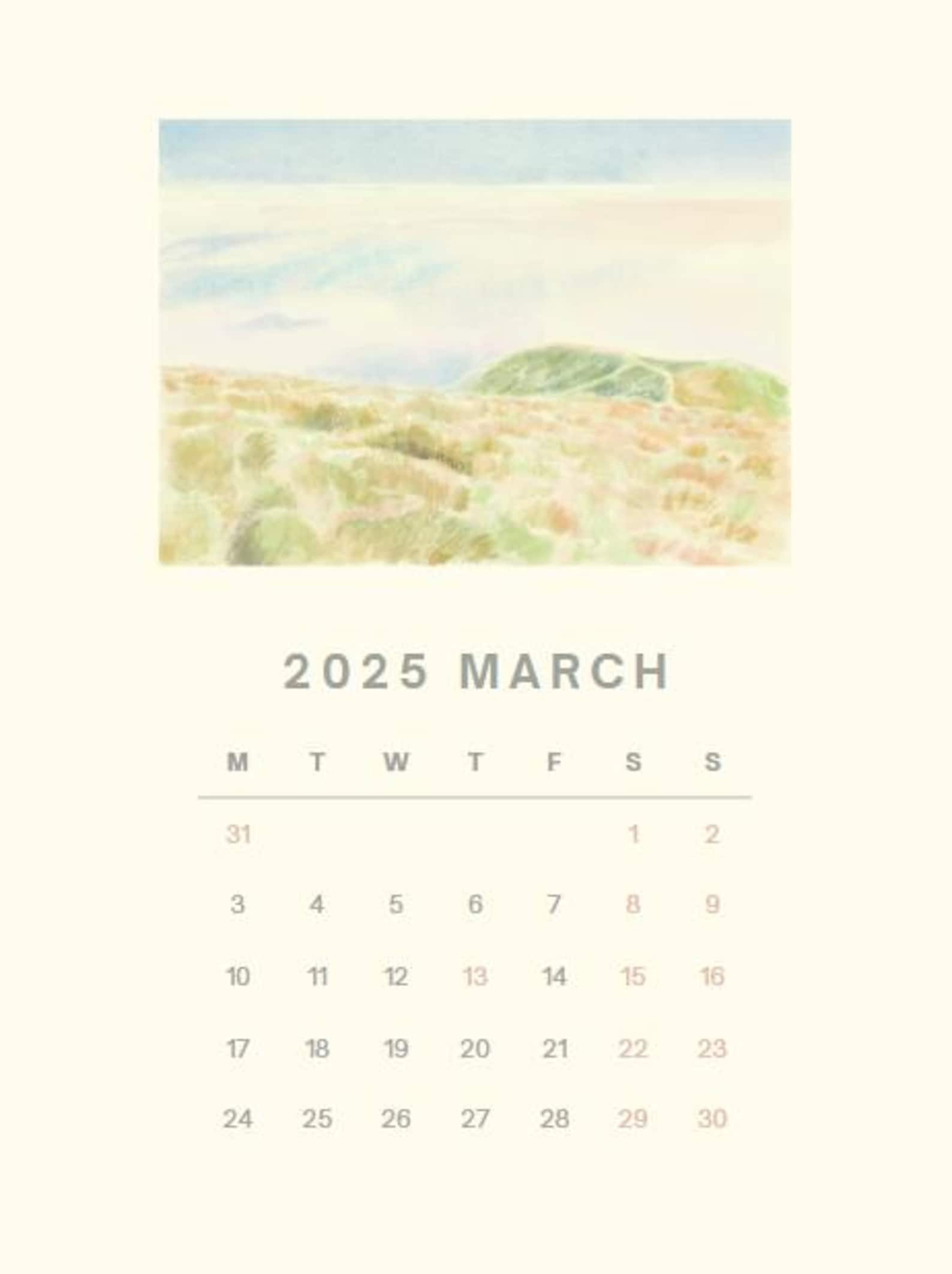 Aesthetic Calendar - Etsy
