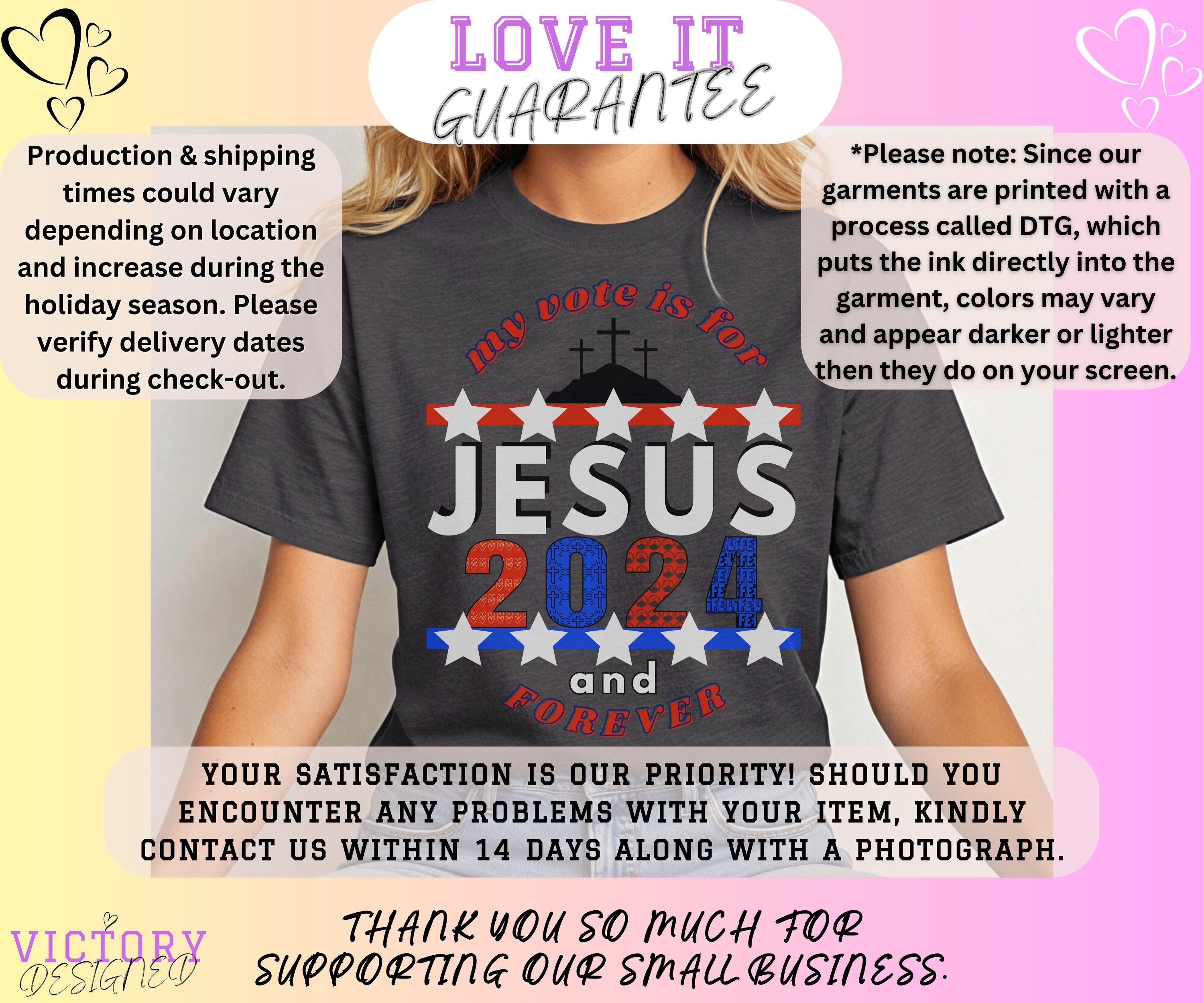 Jesus 2024 Shirt, Jesus Won Shirt, Christian Message Shirt, Political ...