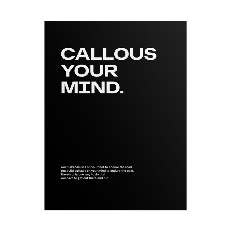 David Goggins - Callous Your Mind Wall Art Print | Inspirational Gift ...