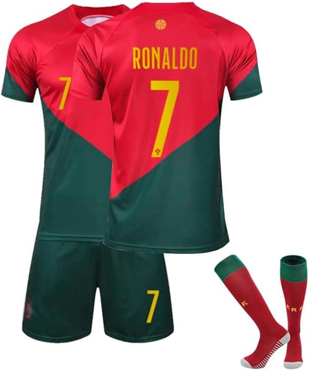 Ronaldo #7 Portugal Kids Football Kit – Full Set With Jersey, Shorts ...