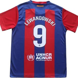 Lewandowski #9 Barcelona Kids Football Kit – Full Set With Jersey ...
