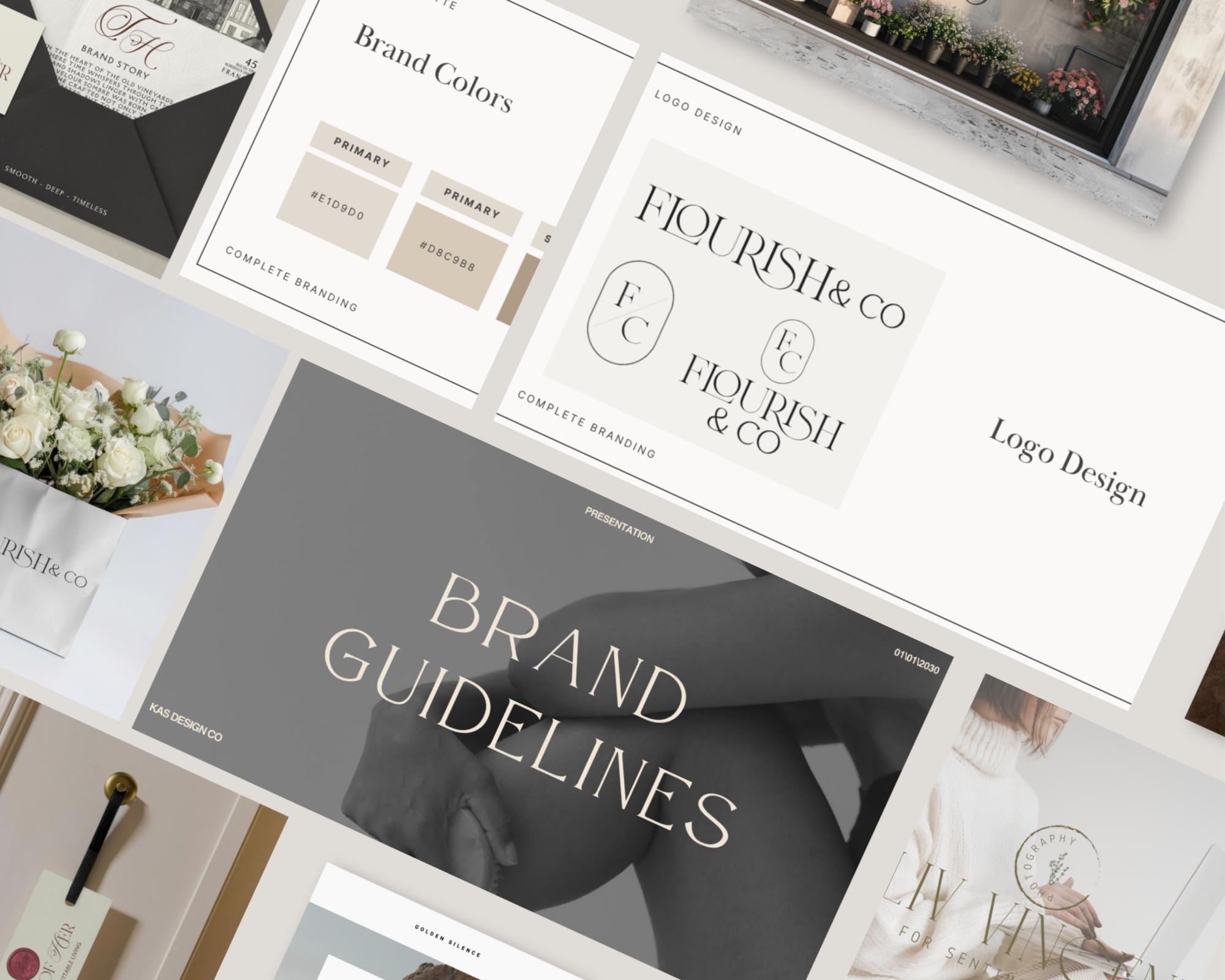 Custom Full Brand Identity, Branding Kit, Realtor, Logo Design, Small ...